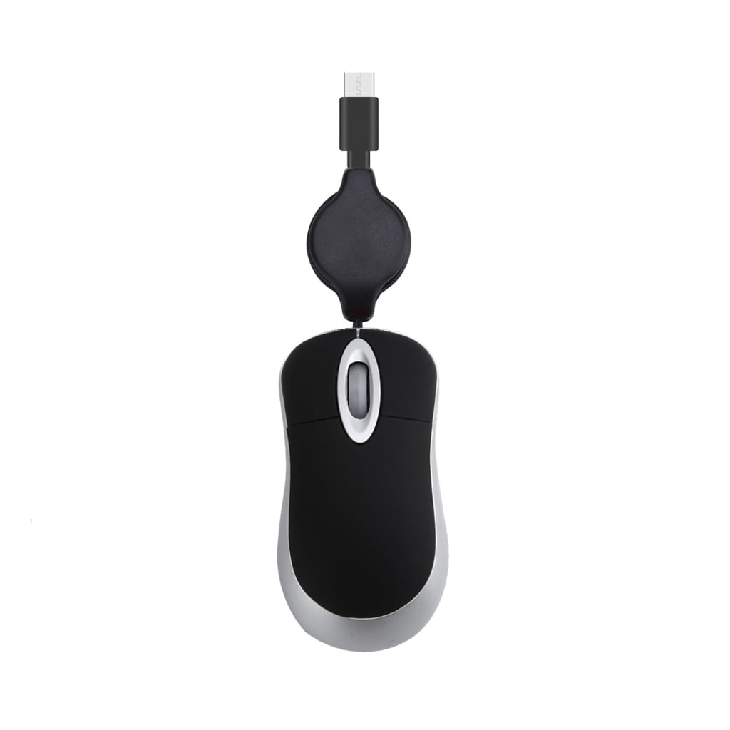 WE-POLUJ Corded Mouse Retractable Mouse Corded Mouse for Laptops ...