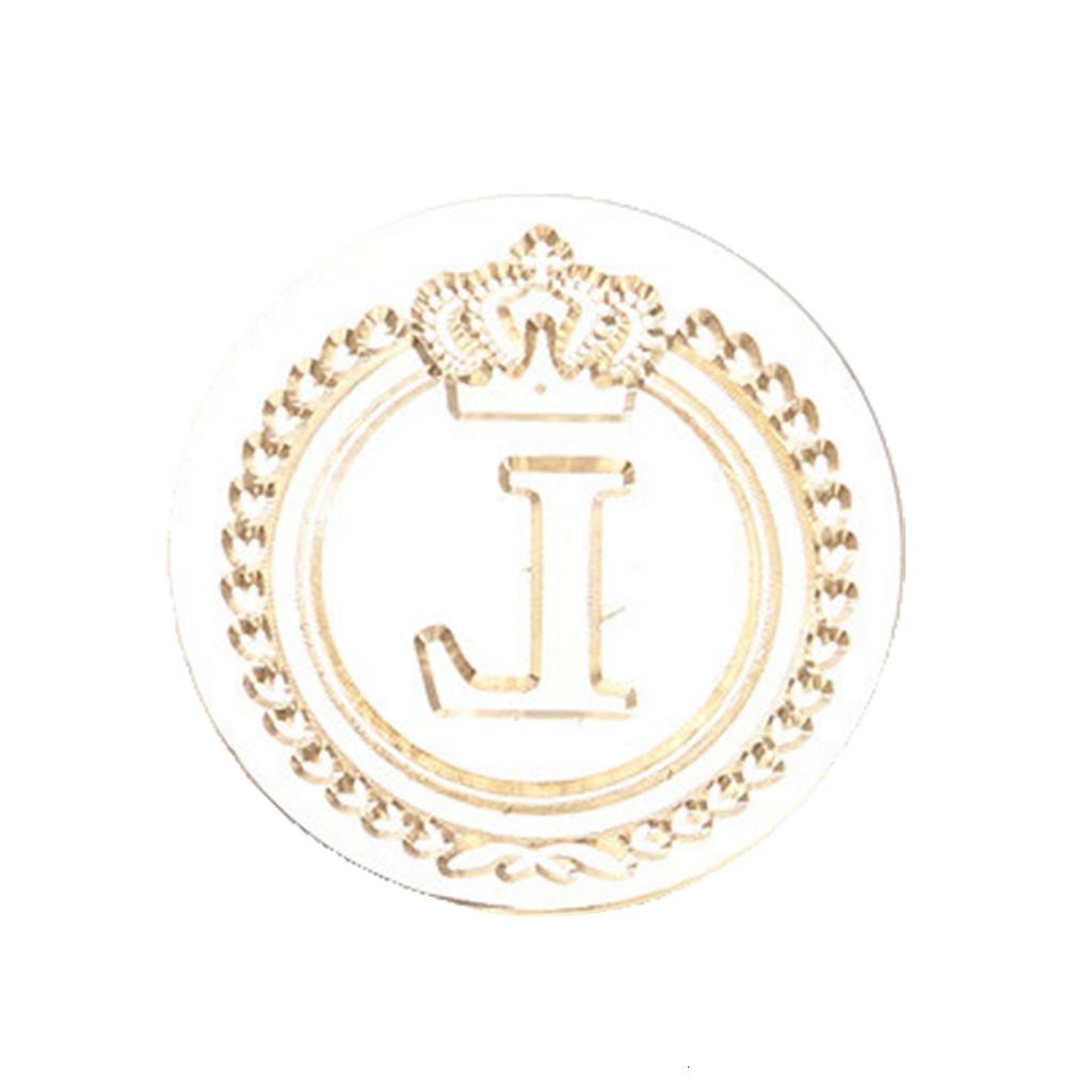 WE-POLUJ Crown Letters Sealing Wax Stamp for Card Brass English Letters ...