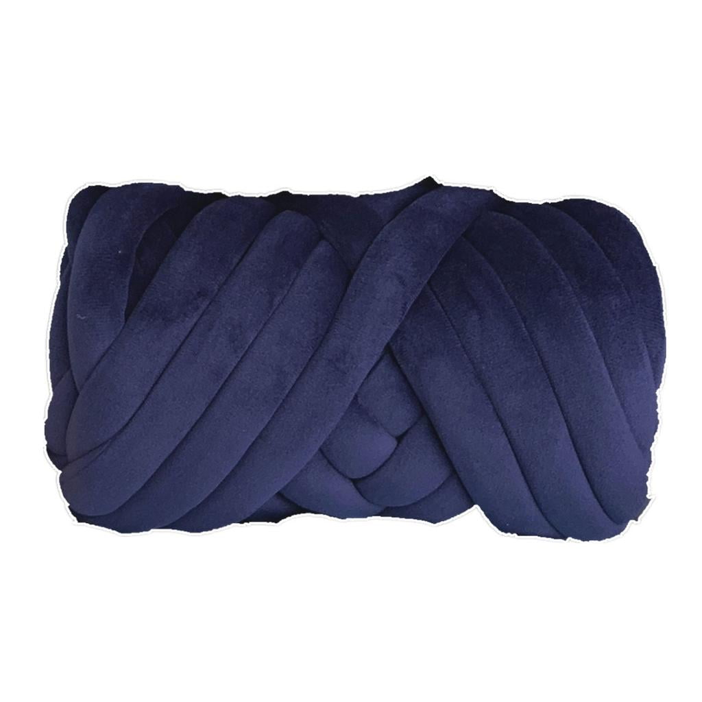 WE-POLUJ Crystal Velvet Braid Cotton Thread Thick and Fluffy Tube Yarn ...