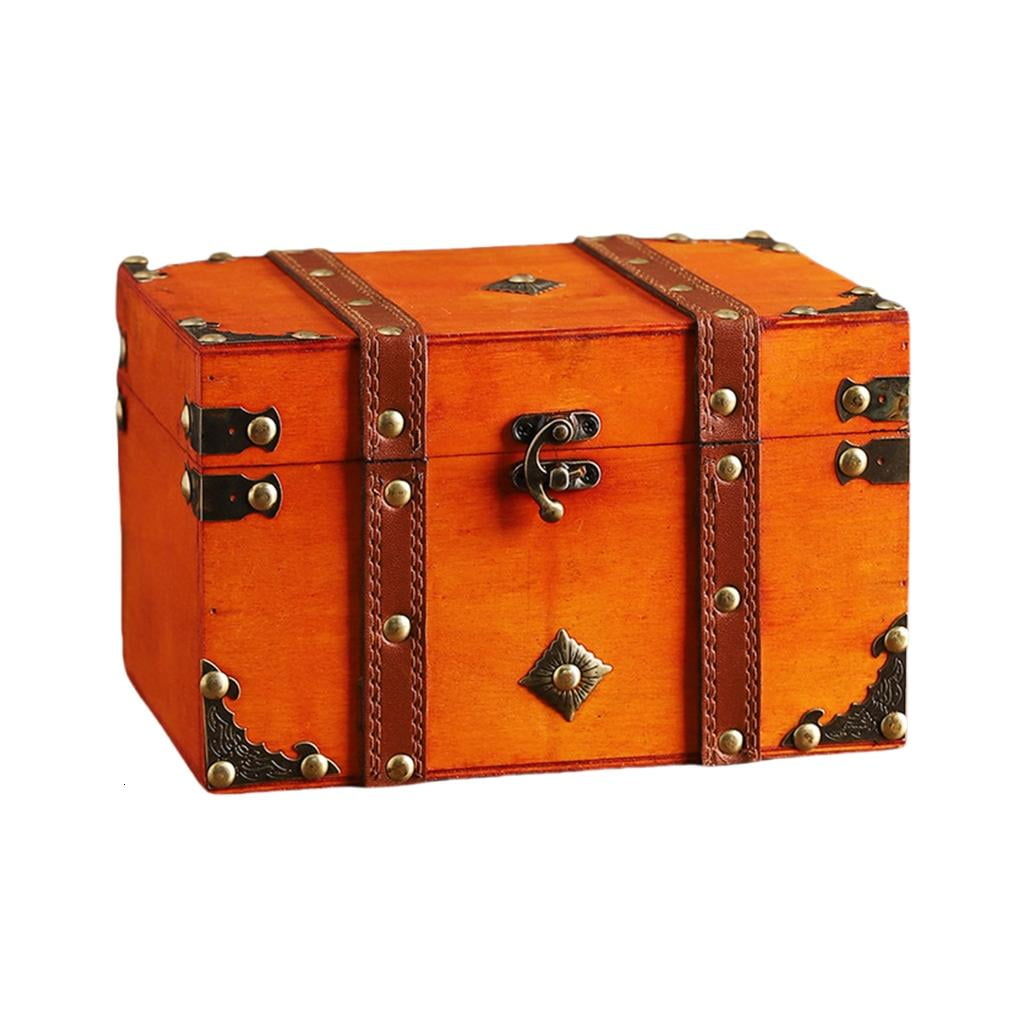 WE-POLUJ Cultural Wooden Memory Box With Secure Code And Leather For ...