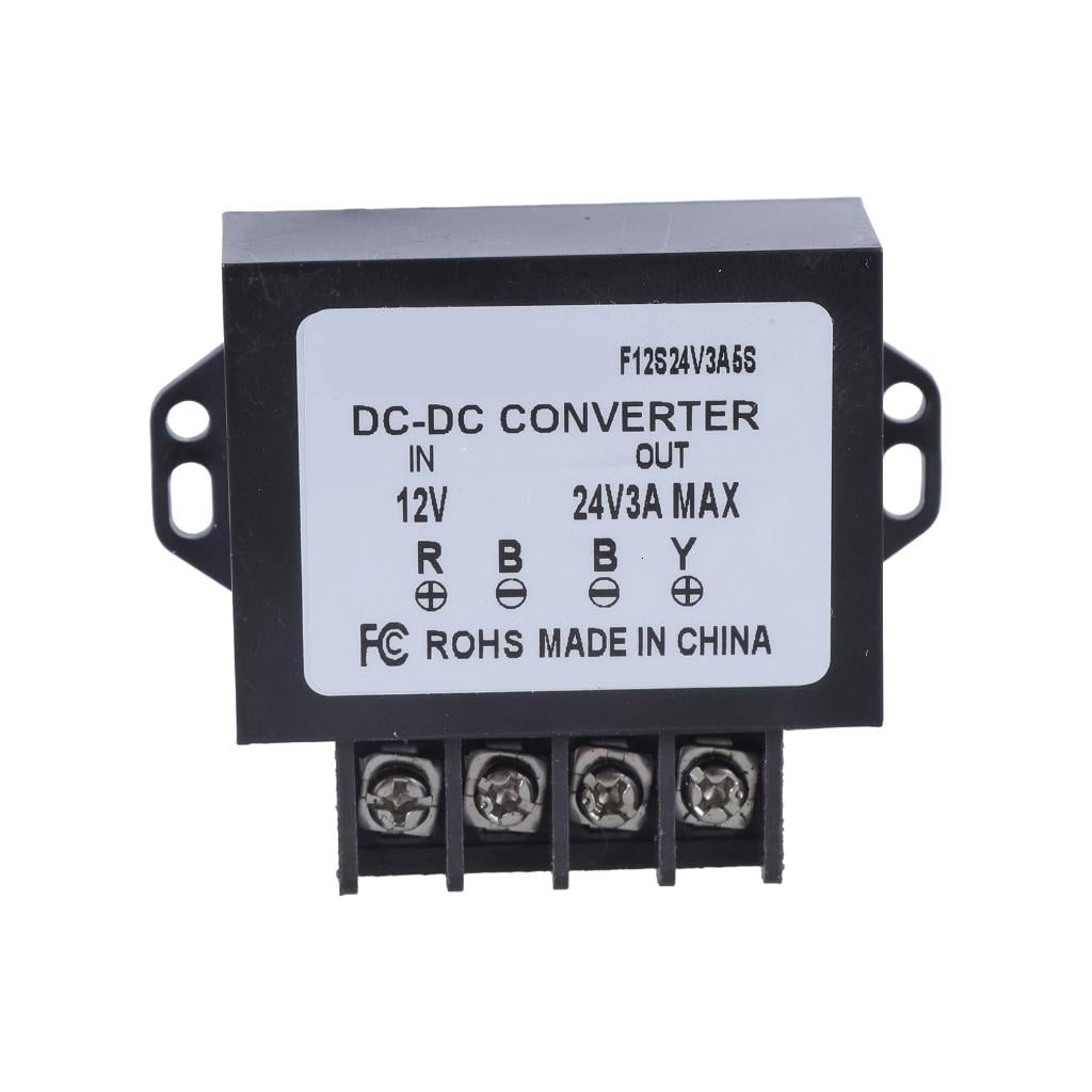 WE-POLUJ DC12V to 24V 3A Boost Converter Car Vehicles Power Supply Adapter Waterproof - Walmart.com
