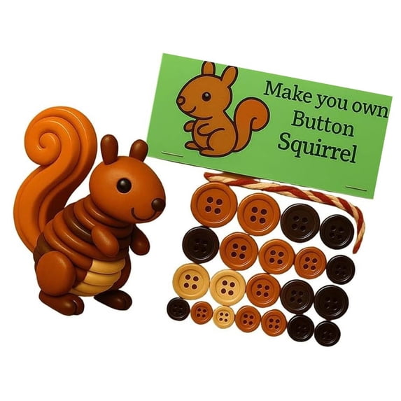 WE-POLUJ DIY Animal Button Art Set Includes All Supplies for Crafting ...