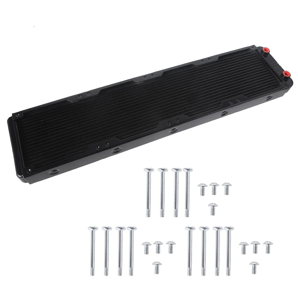 WE-POLUJ DIY Liquid Cooling System High-Density Fins 18 Row Aluminum ...