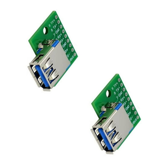 WE-POLUJ Durability USB3.0 Female Socket to DIP Converters Board 2.54mm ...