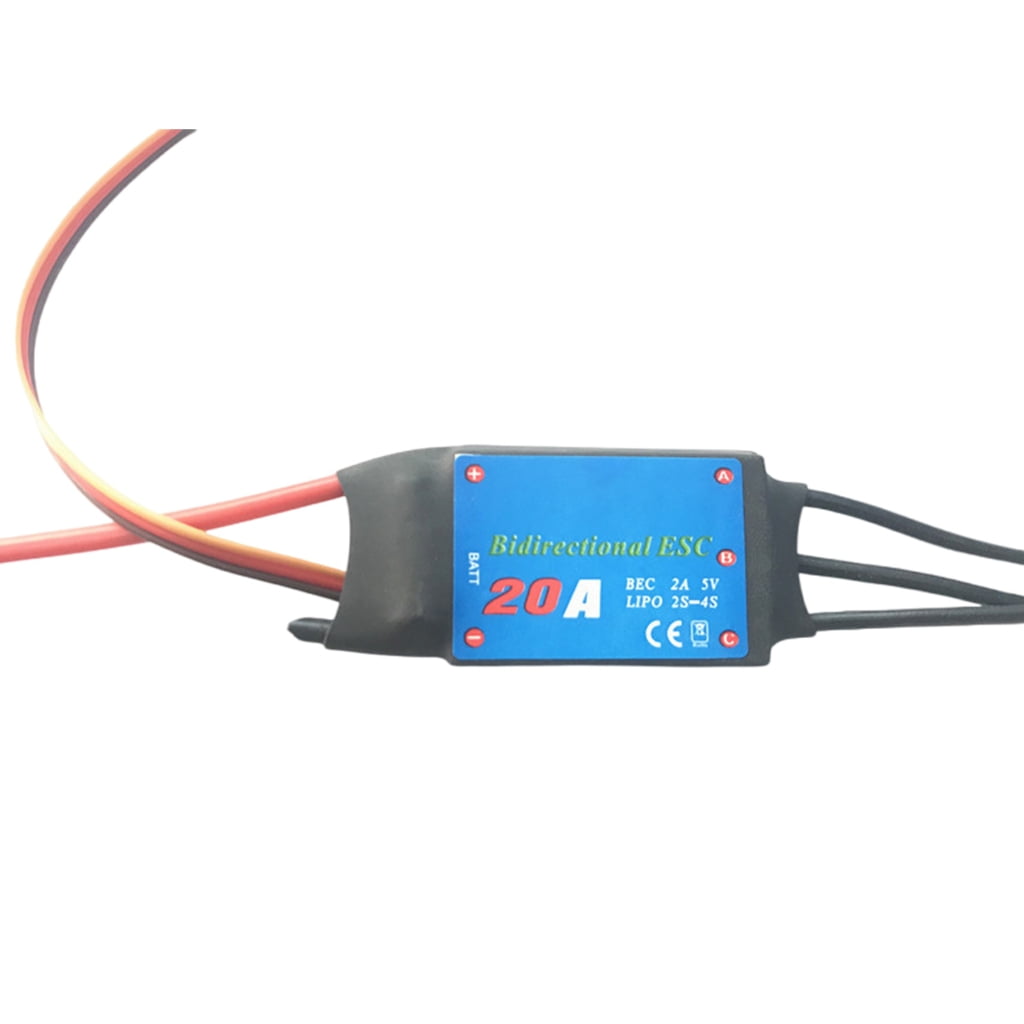 WE-POLUJ ESC 20A/30A/40A/50A/60A/80A Brushless ESC Bidirectional Electronic Speed Controller for ...