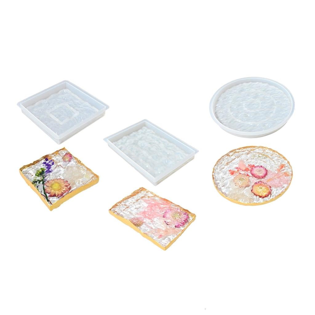 WE-POLUJ Easy Release Silicone Mould for Cup Mat Epoxy Resin Concrete ...