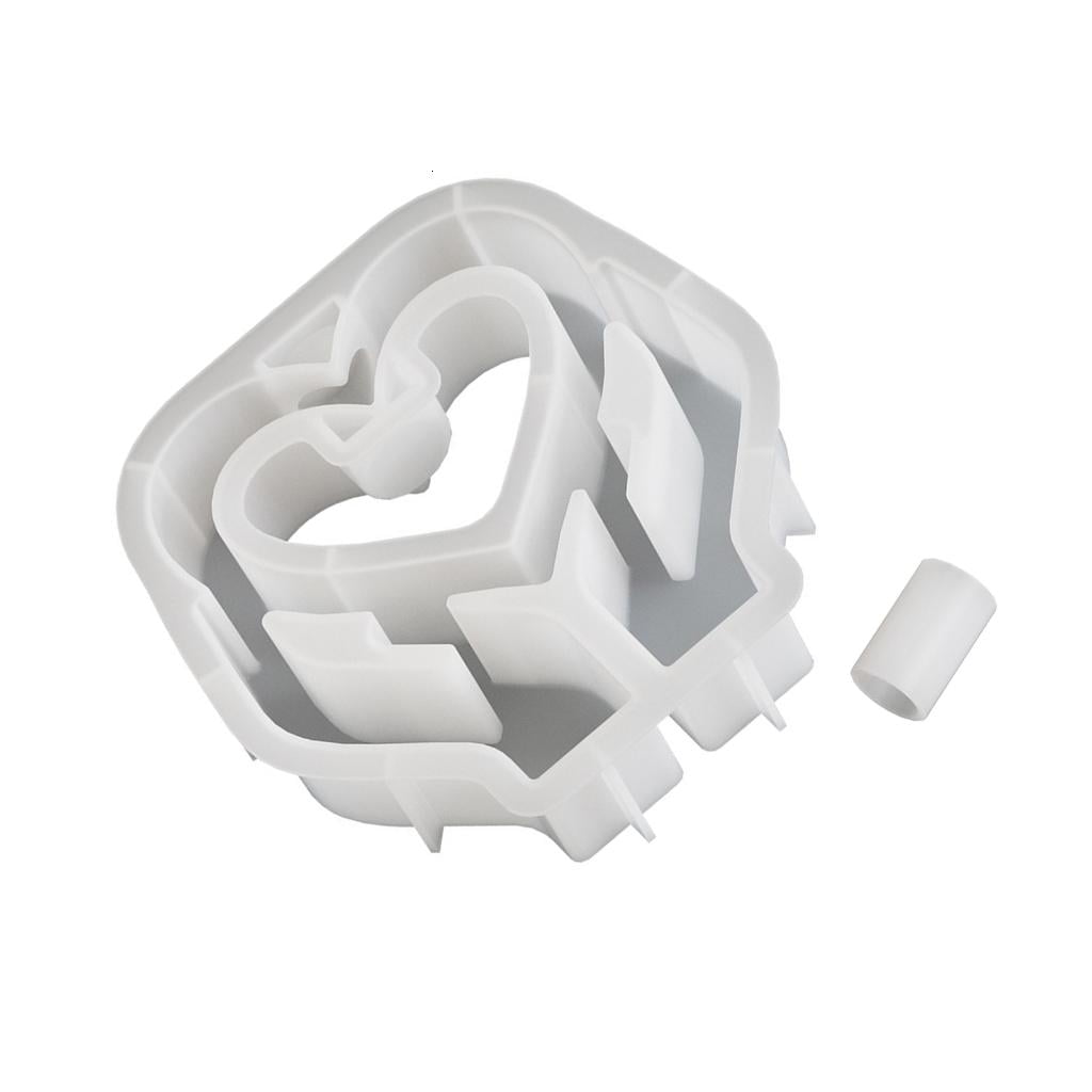 WE-POLUJ Epoxy Resin Molds Heart Shape Handmade Craft Supplies Silicone ...