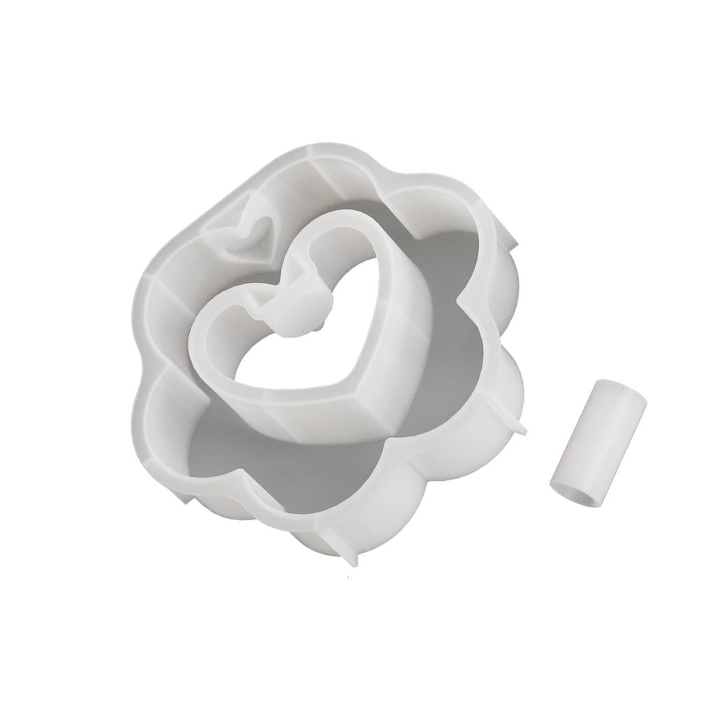 WE-POLUJ Epoxy Resin Molds Heart Shape Handmade Craft Supplies Silicone ...