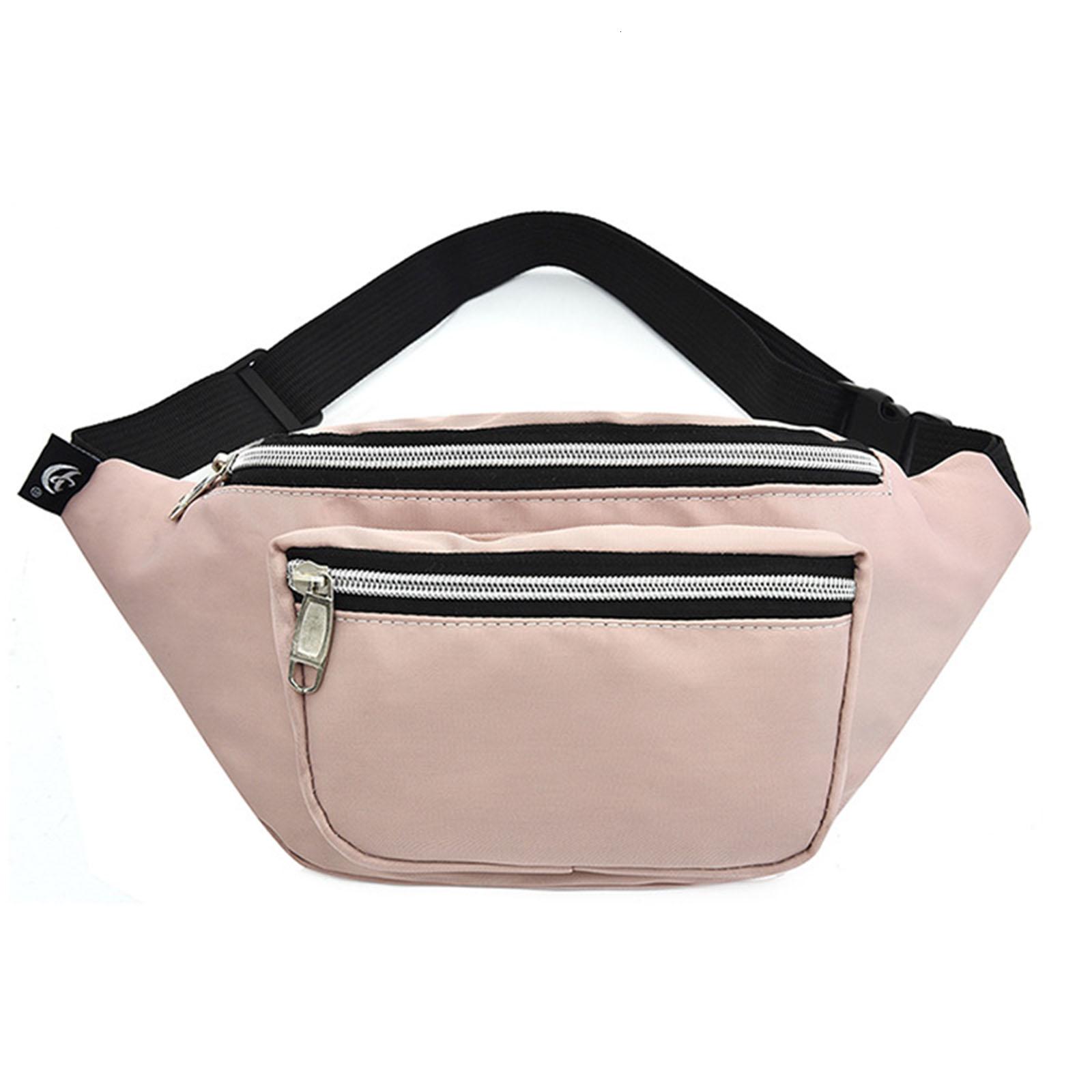 WE-POLUJ Fanny Packs for Women Men Fashion Nylon Waist Bag Travel Sling ...