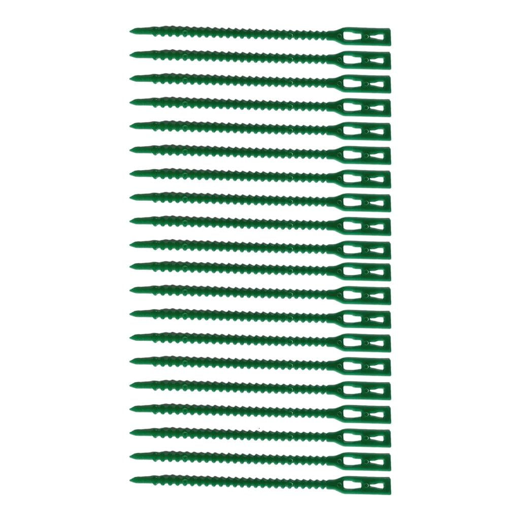 WE-POLUJ Fishbone Textured Garden Straps Adjustable Plant Support ...