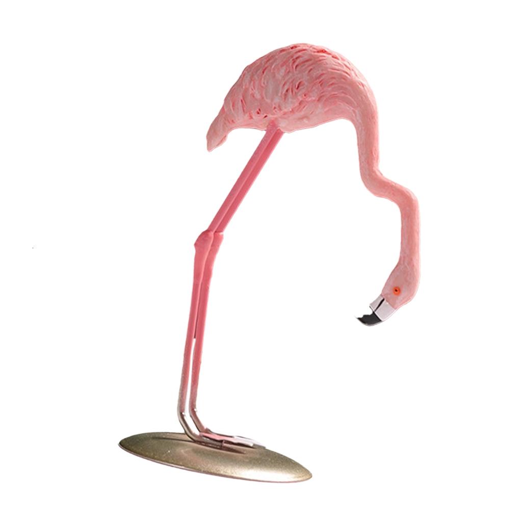 WE-POLUJ Flamingos Decoration Animal Sculpture, Resins Tabletop Figure ...