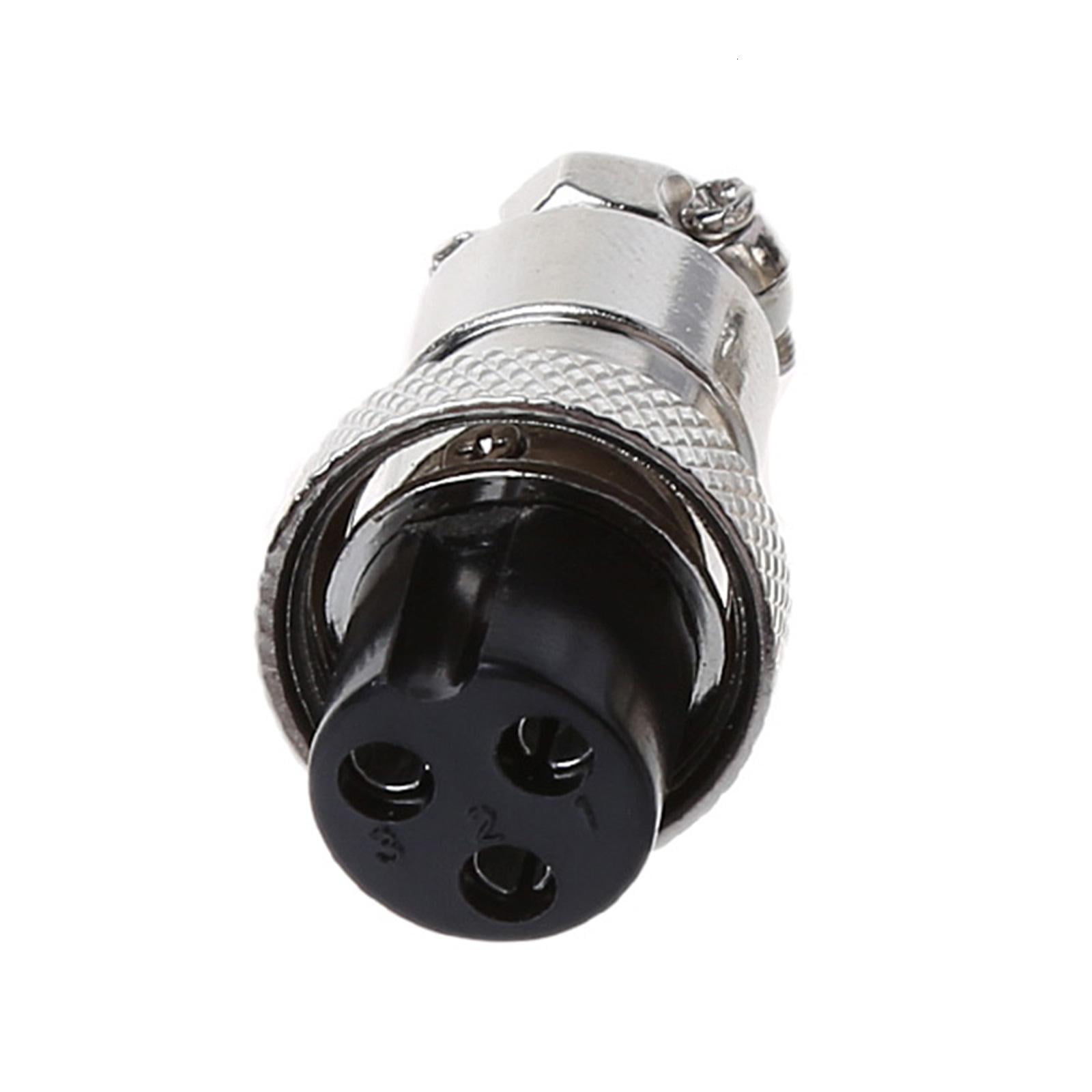 WE-POLUJ GX16 3/4/8 Pin Female Circular Butting Aviation Socket Plug ...