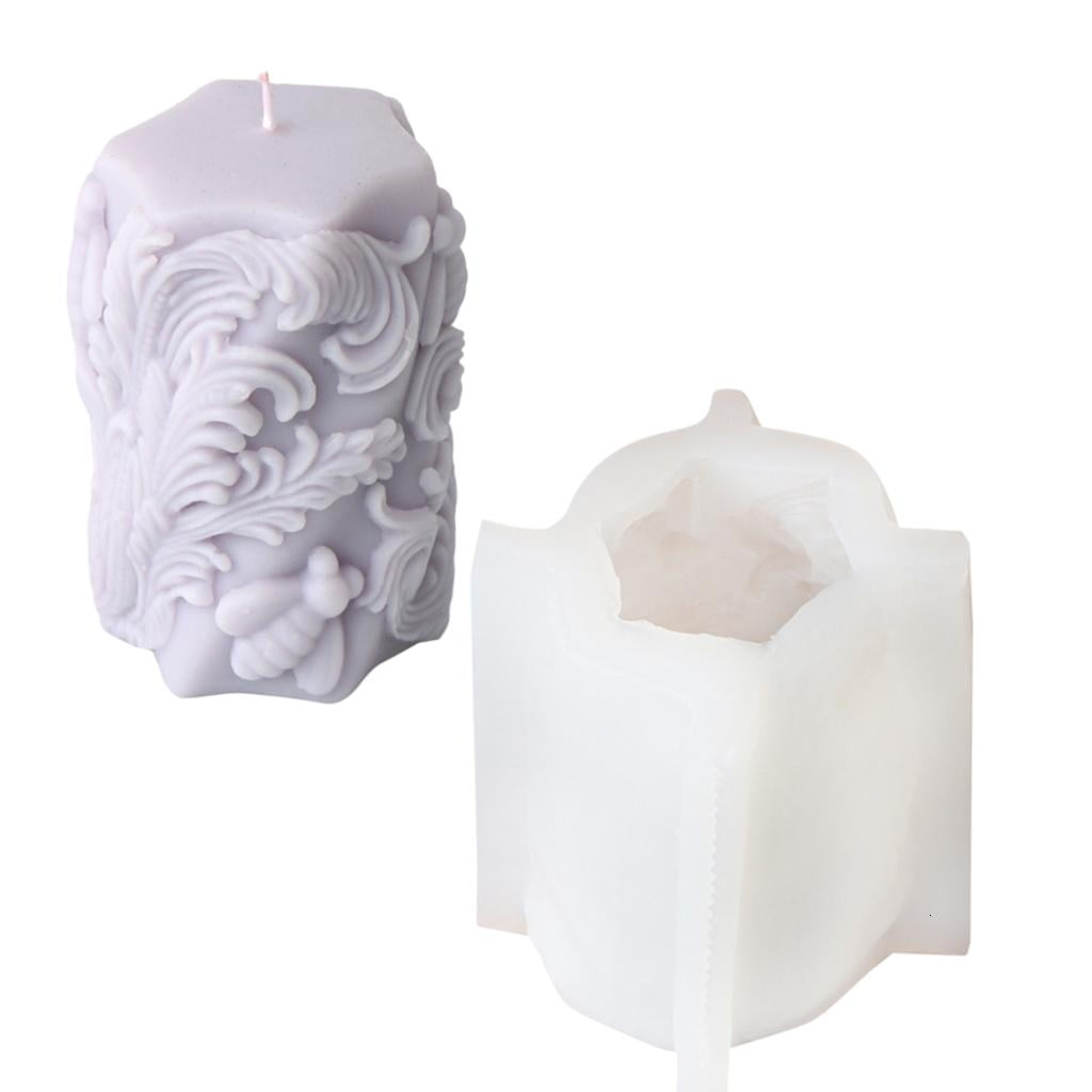 WE-POLUJ Handcraft Candle Holders with Sturdy Silicone Round Molds for ...