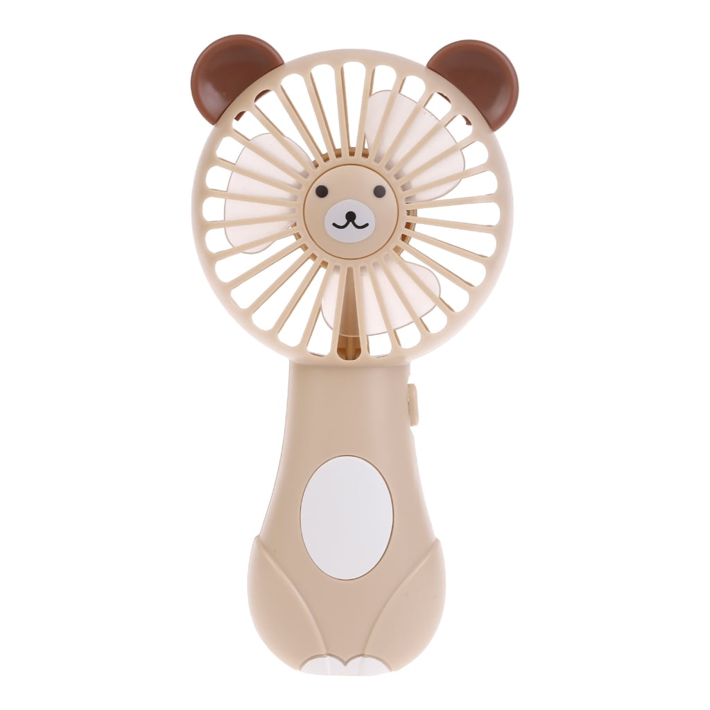 WE-POLUJ Handheld Fan Mini Cooling Fans AA-Battery Operated Small Fan ...