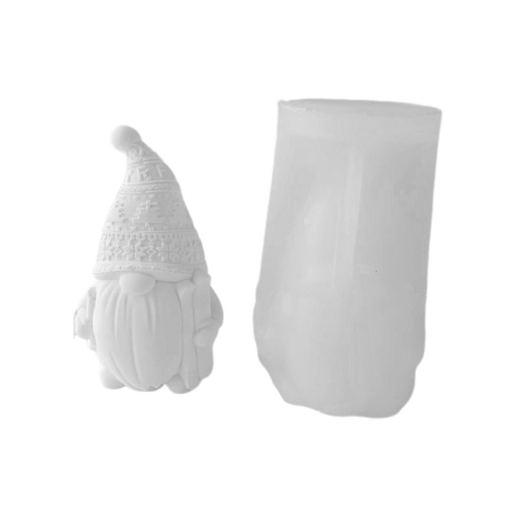 WE-POLUJ Handmade Desktop Decor Gypsum Epoxy Resin Dwarf Candle Mould ...