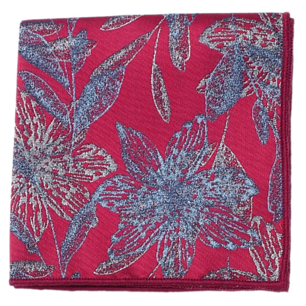 WE-POLUJ Hanky Florals Pocket Square Fit Men Suits Wedding Party ...