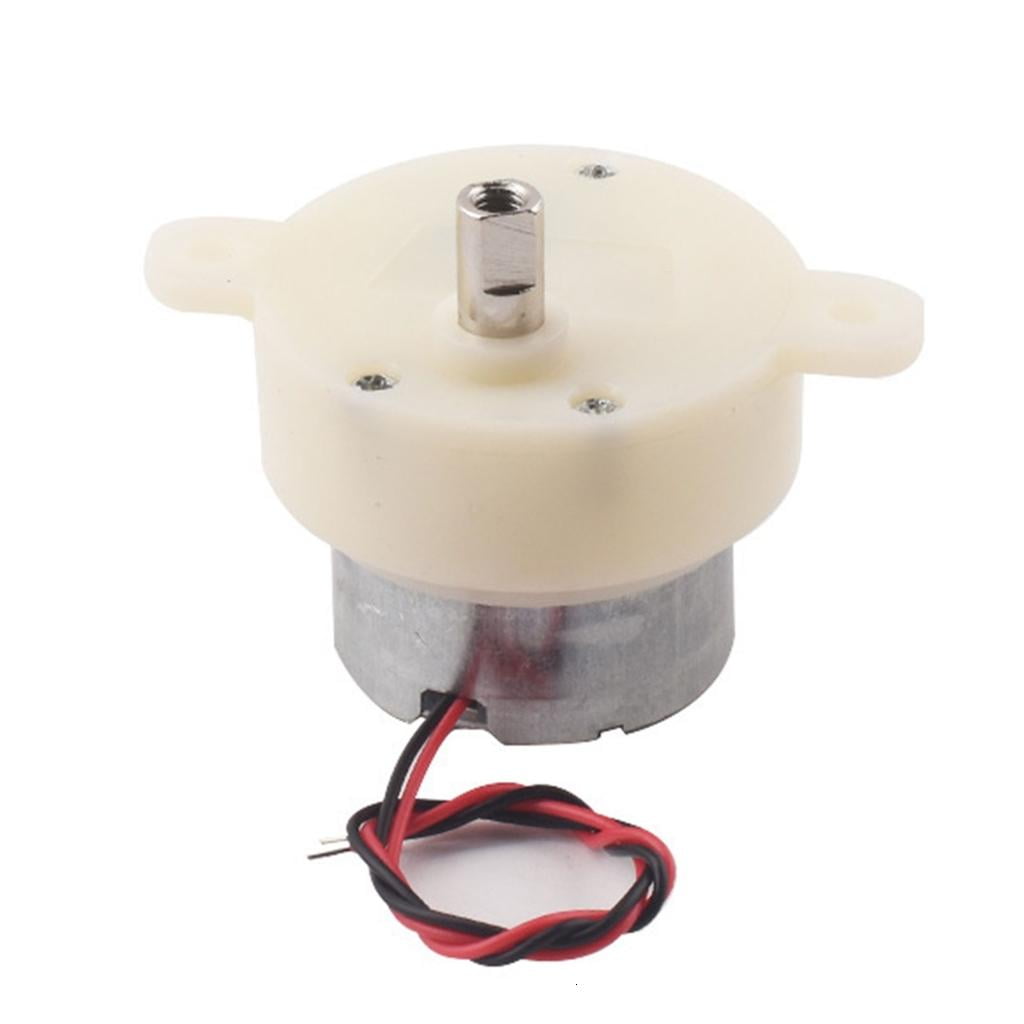 WE-POLUJ High Torque Slow Speed Small Electric Motor 3/6V 300 Gear ...