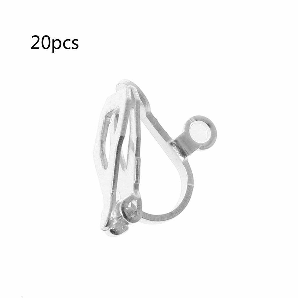 WE-POLUJ Hypoallergenic Safety Clip on Ear Ring Stoppers DIY Earring ...