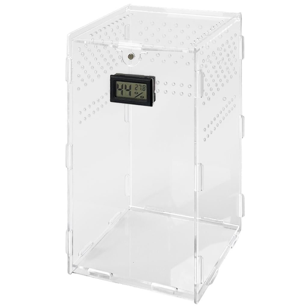 WE-POLUJ Insect Feeding Box Clear Acrylic Easy to Assemble Reptiles ...