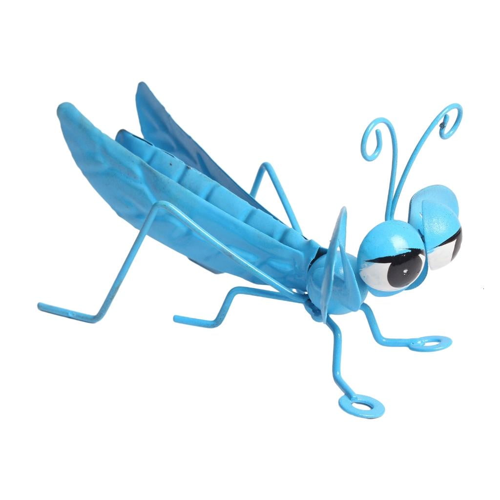 WE-POLUJ Iron Locust Decorations Model Outdoor Insect Statue Metal ...
