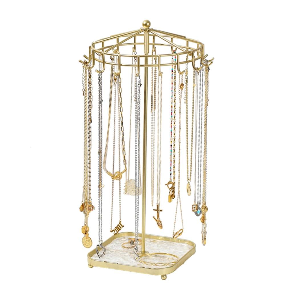 WE-POLUJ Jewelry Display Holder Necklace Rack Storage Stand Perfect for ...