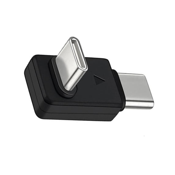 WE-POLUJ L Shaped Double Type C to Type C OTG Adapter for Connection of ...