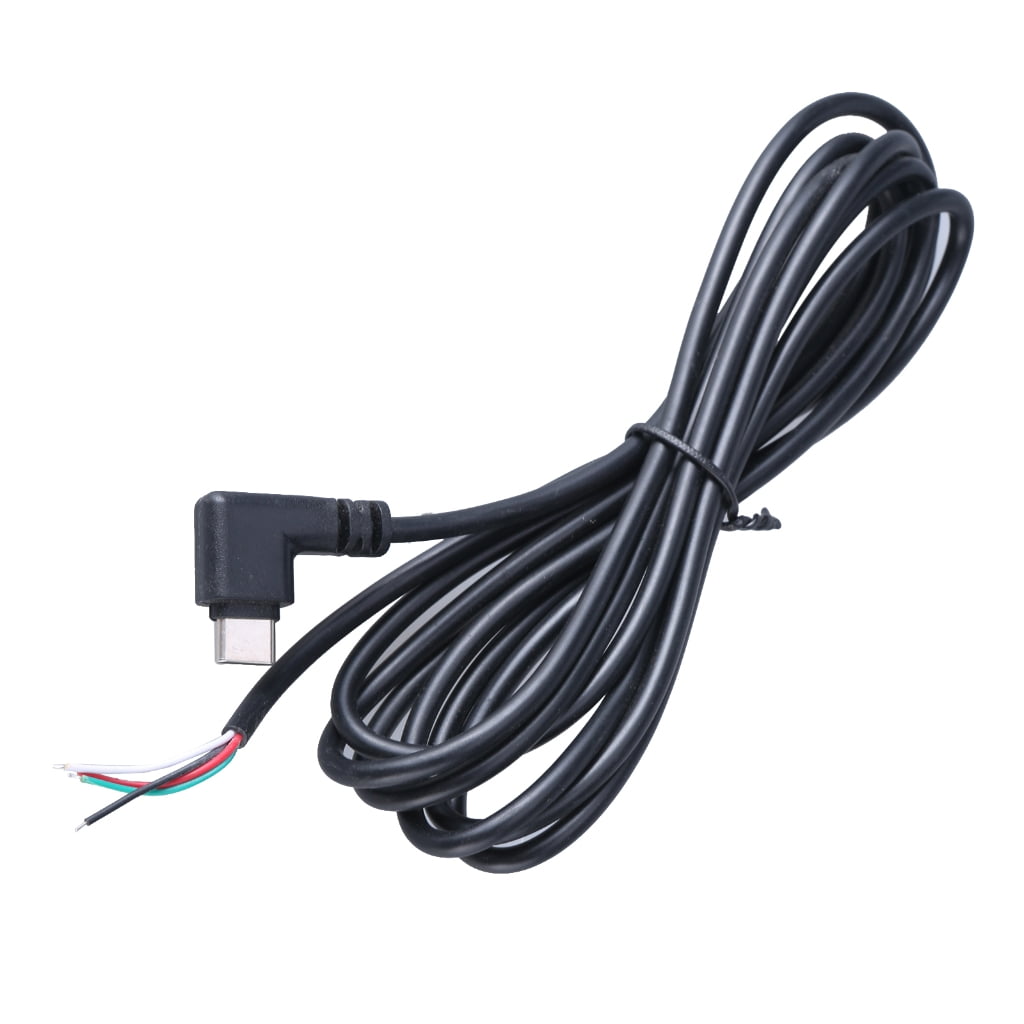 WE-POLUJ Male USB C to 4Pin Pigtail Power Cord Cable Wire for LED Light ...