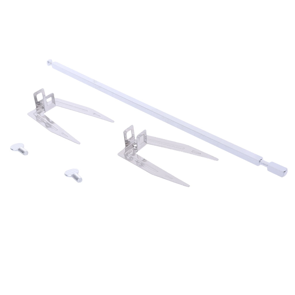 WE-POLUJ Meat Spit Rods Barbecue Rotating Universal Rotisserie Rack for ...