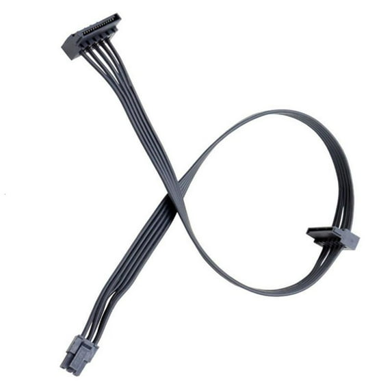 WE-POLUJ Mini 4Pin/4Pin/Min6Pin to Double 15Pin Hard Drive Cable Power ...