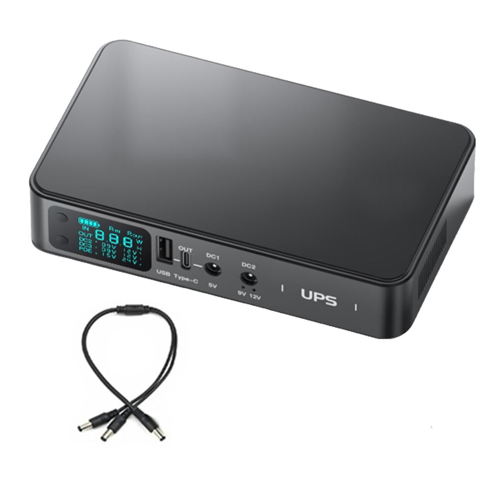 WE-POLUJ Mini UPS 5/9/12V Voltages Adjustment for Protecting Internet ...