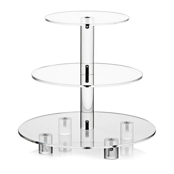 WE-POLUJ Multilayer Display Shelf Acrylic Rack Dessert Display Stand ...