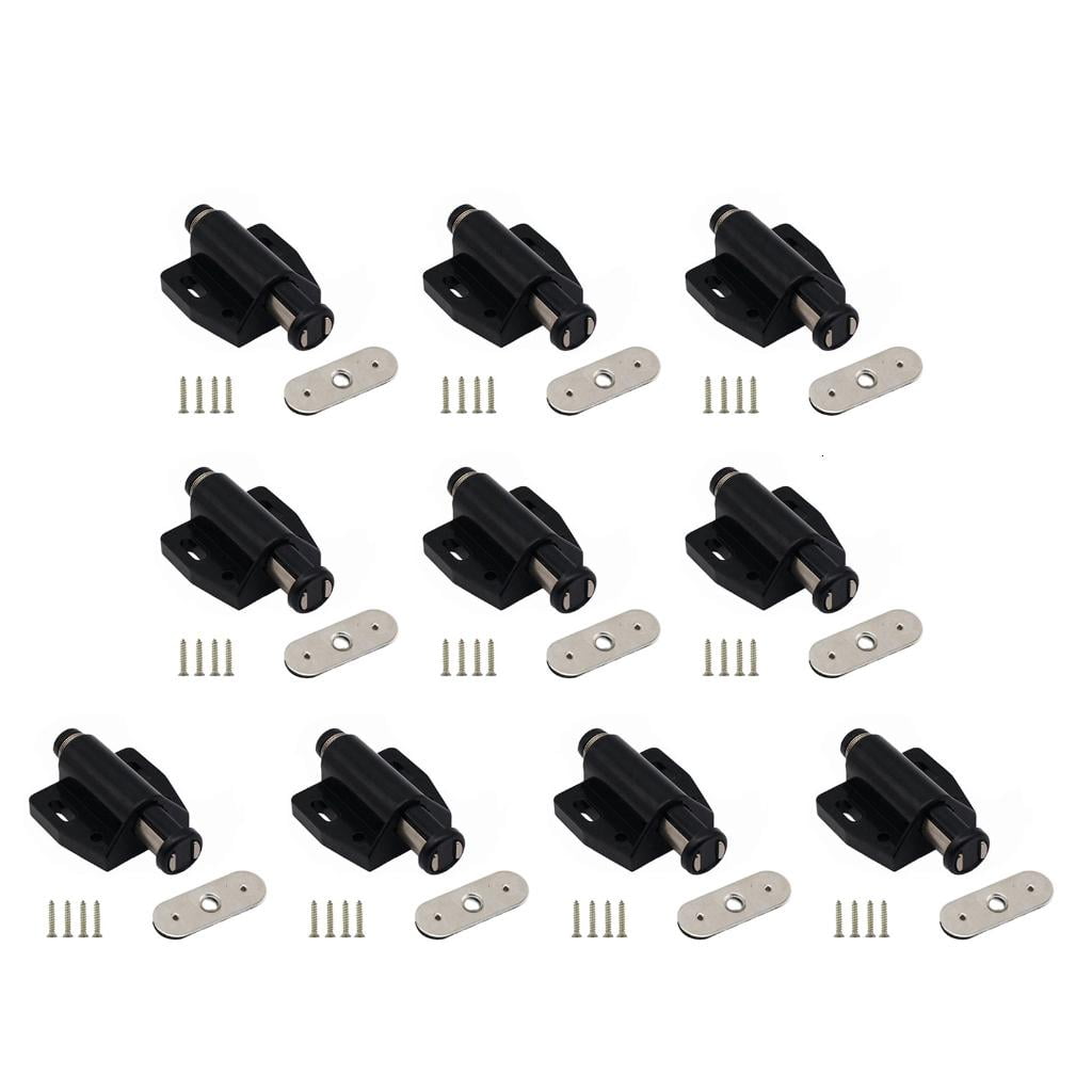WE-POLUJ Multipurpose 10Pieces Push to Open Magnetic Door Catch Set ...