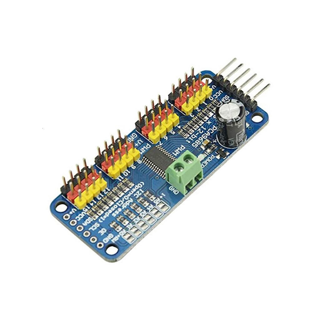 WE-POLUJ PCA9685 16 Channel 12 Bit PWM Servo Motor Driver Board I2C ...