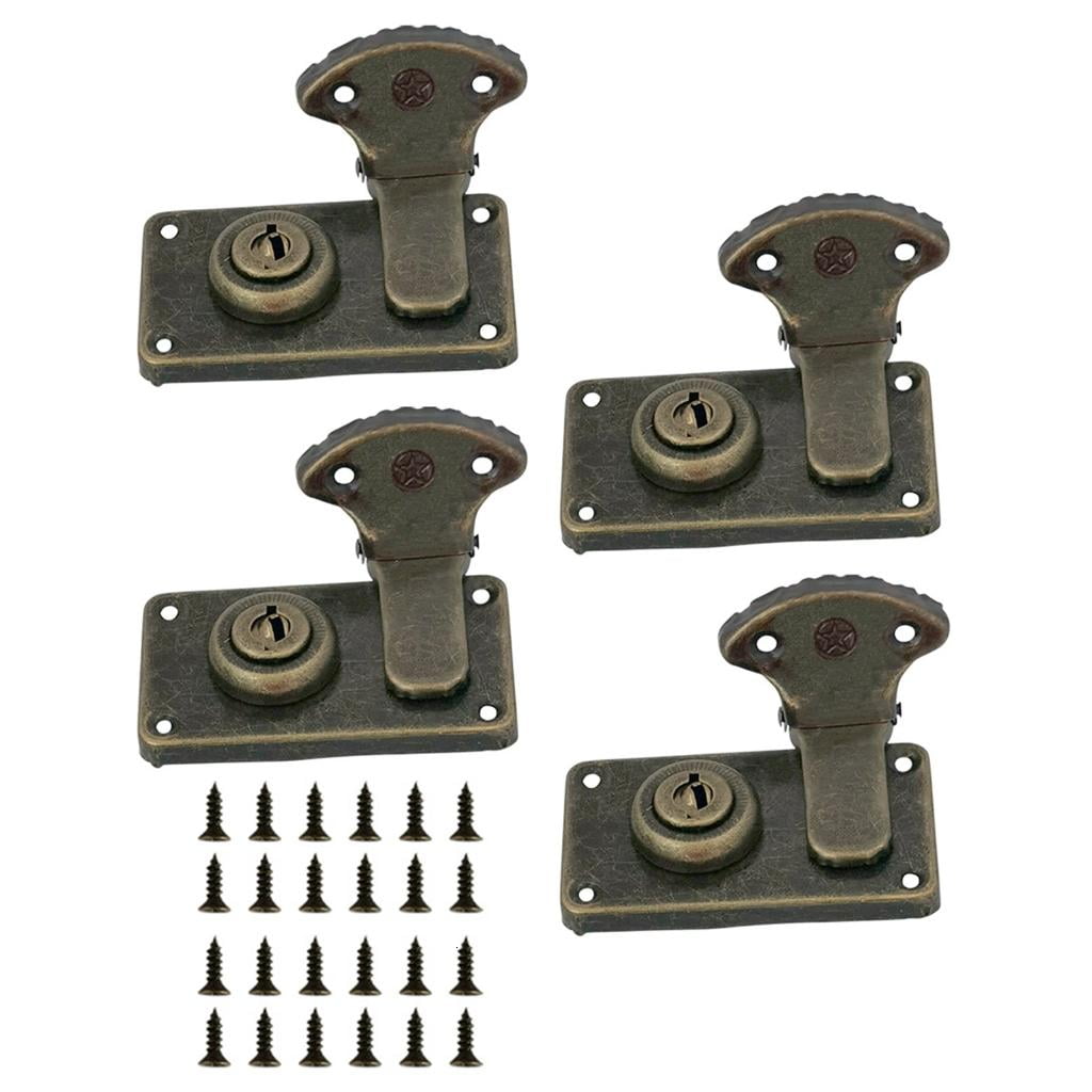 WE-POLUJ Pack of 4 Antique Styles Bronze Snap Lock Accessory for ...