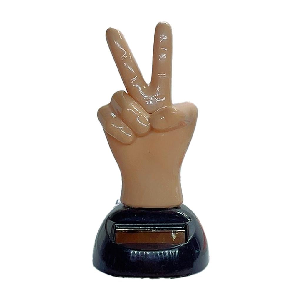 WE-POLUJ Playful Solar Powered Finger Bobblehead Solar Dancing Toy ...