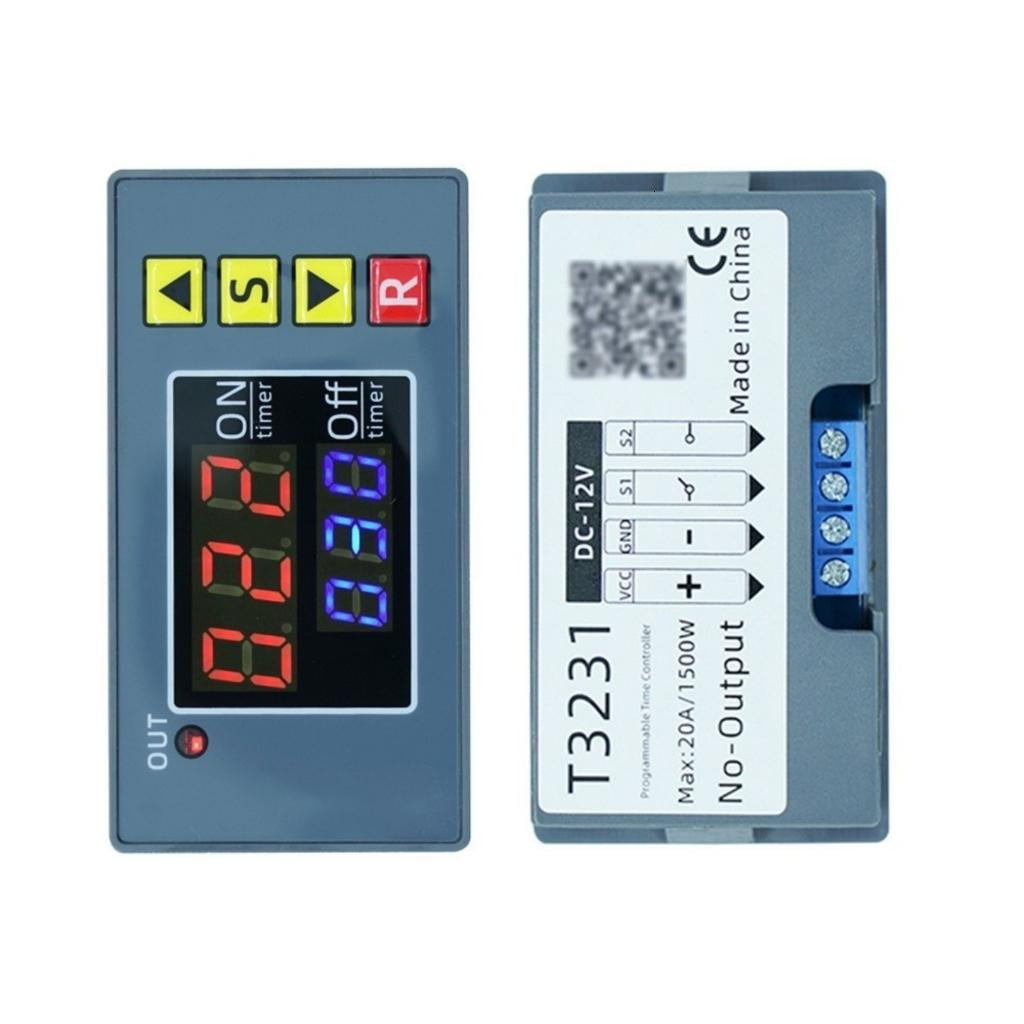 WE-POLUJ Portable Time Relays Module With Double Screens for Accurate ...