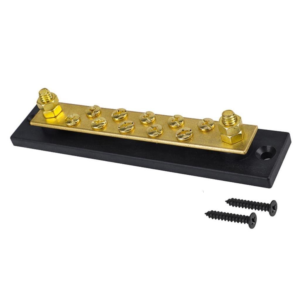 WE-POLUJ Positive Negative Bus Bar Battery 10 Post Power Distribution ...