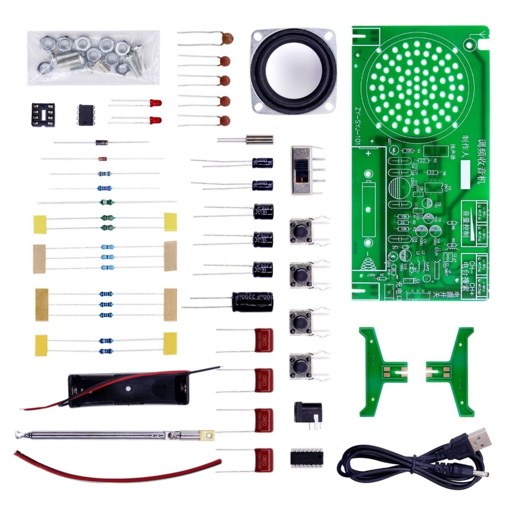 WE-POLUJ Practical Hands On FM Radio Electronic DIY Kit Develop ...