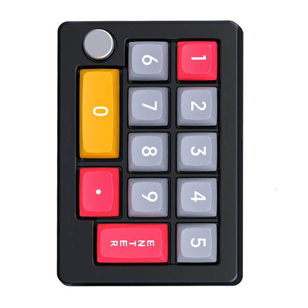 WE-POLUJ Quality 13Key Mechanical Numeric Keyboard for Gaming/Working with Programmable Macro ...