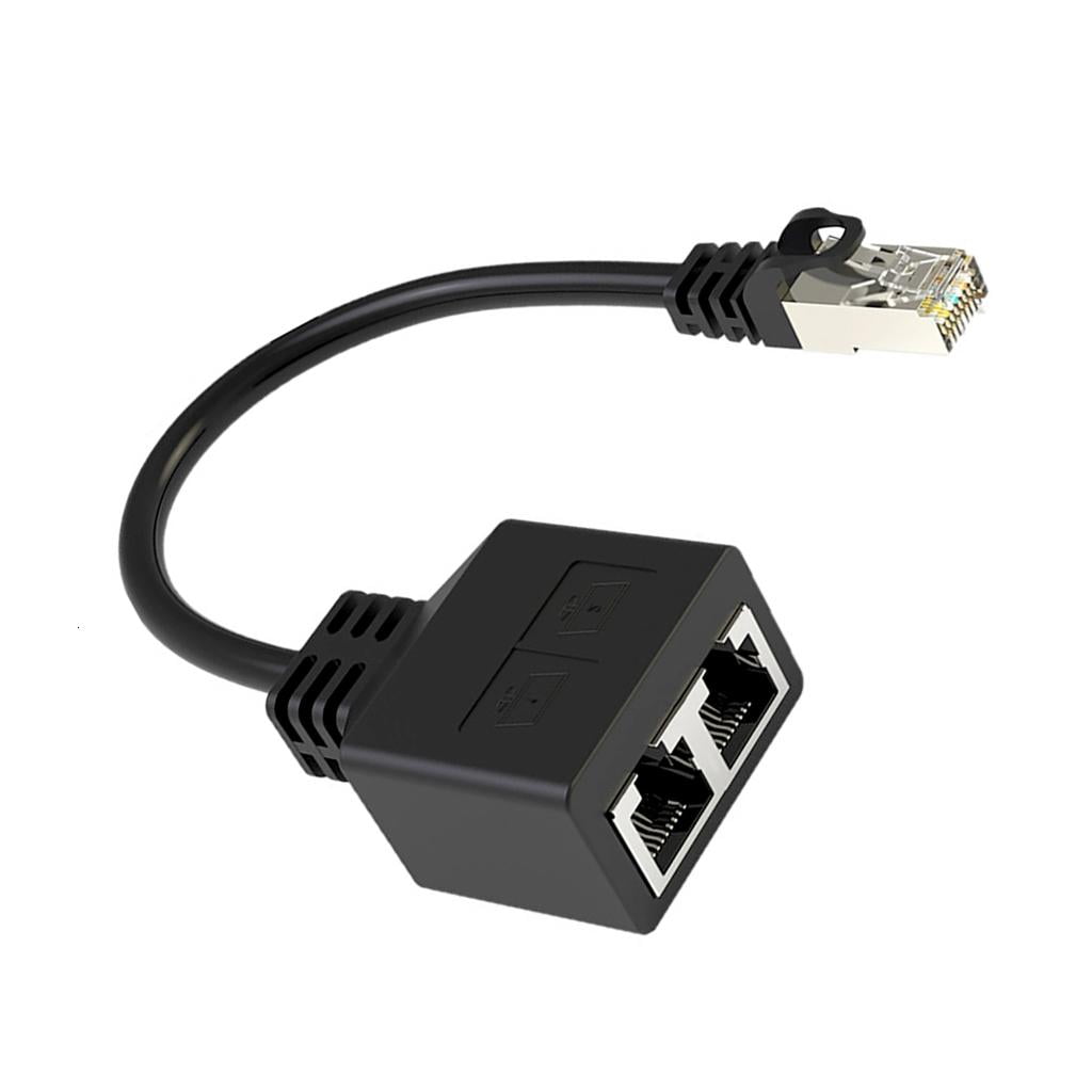 WE-POLUJ RJ45 Splitter Connectors Adapter RJ45 Cable Extender 1 Male to ...