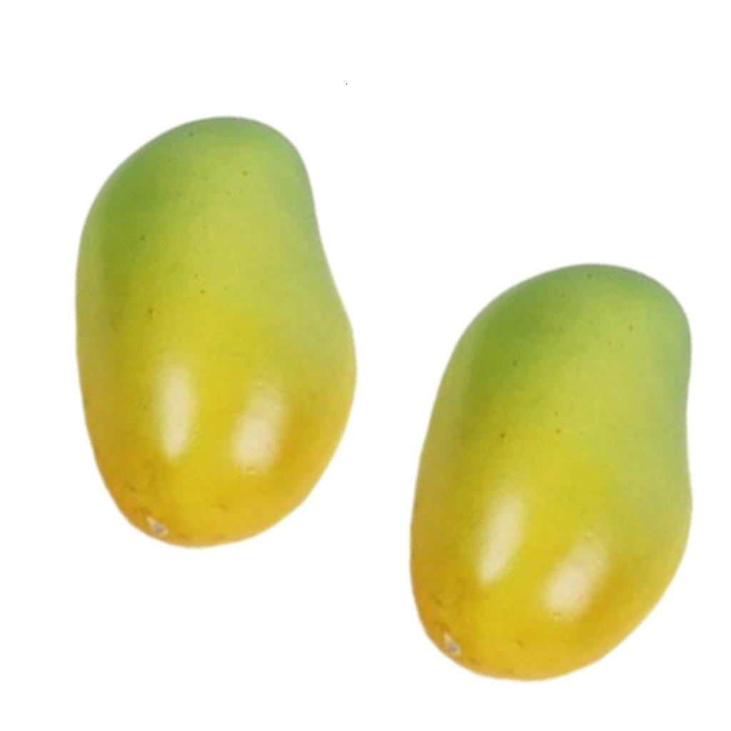WE-POLUJ Realistic Faux Mangoes Artificial Fruits for Table Display and ...