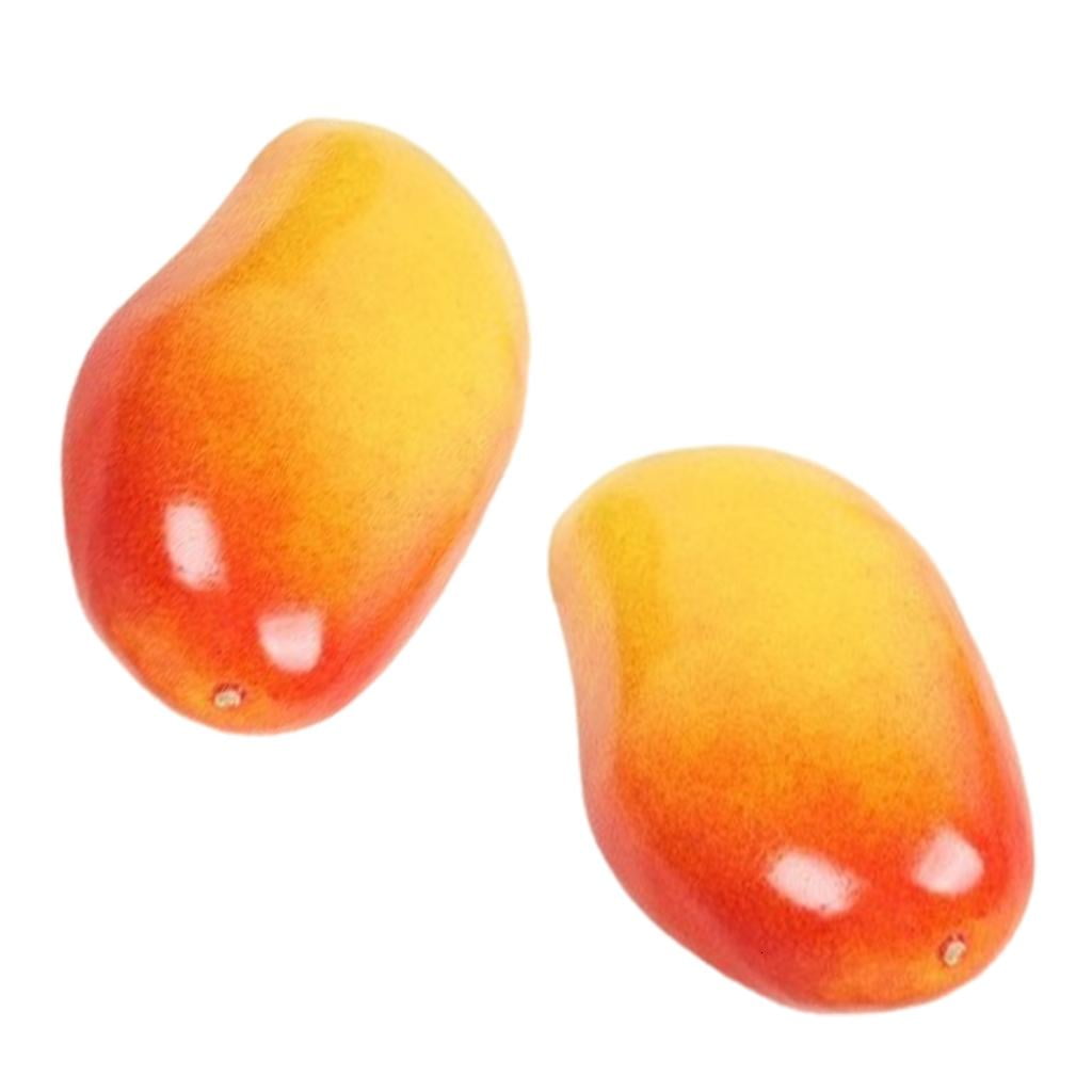 WE-POLUJ Realistic Faux Mangoes Artificial Fruits for Table Display and ...