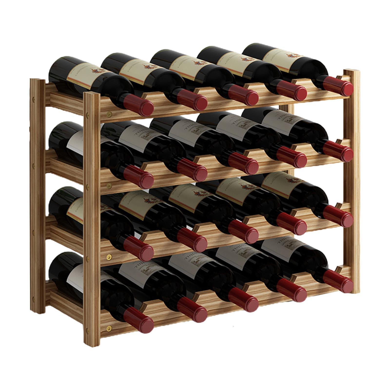 WE-POLUJ Red Wine Shelf Bottle Rack Dining Bar Handle Rack Dining Bar ...