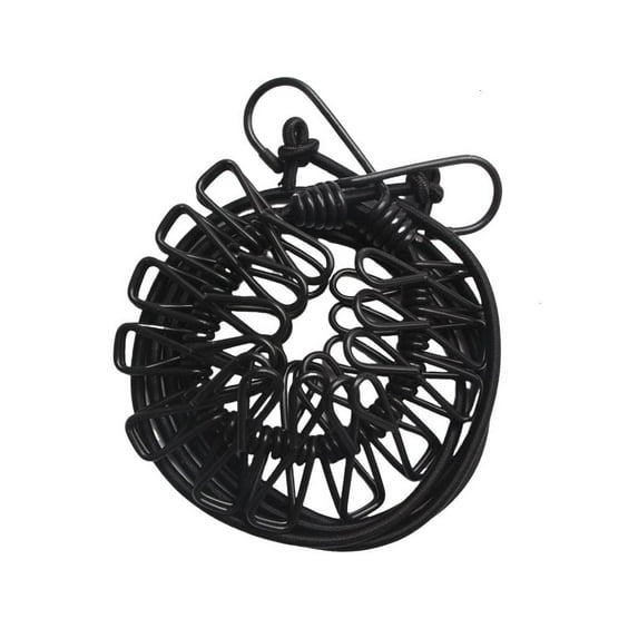 WE-POLUJ Retractable Travel Clothesline with 12 Clip Outdoor Laundry ...