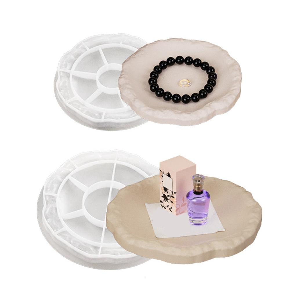 WE-POLUJ Rock Storage Tray Molds Gypsum Plasters Silicone Mould Jewelry ...