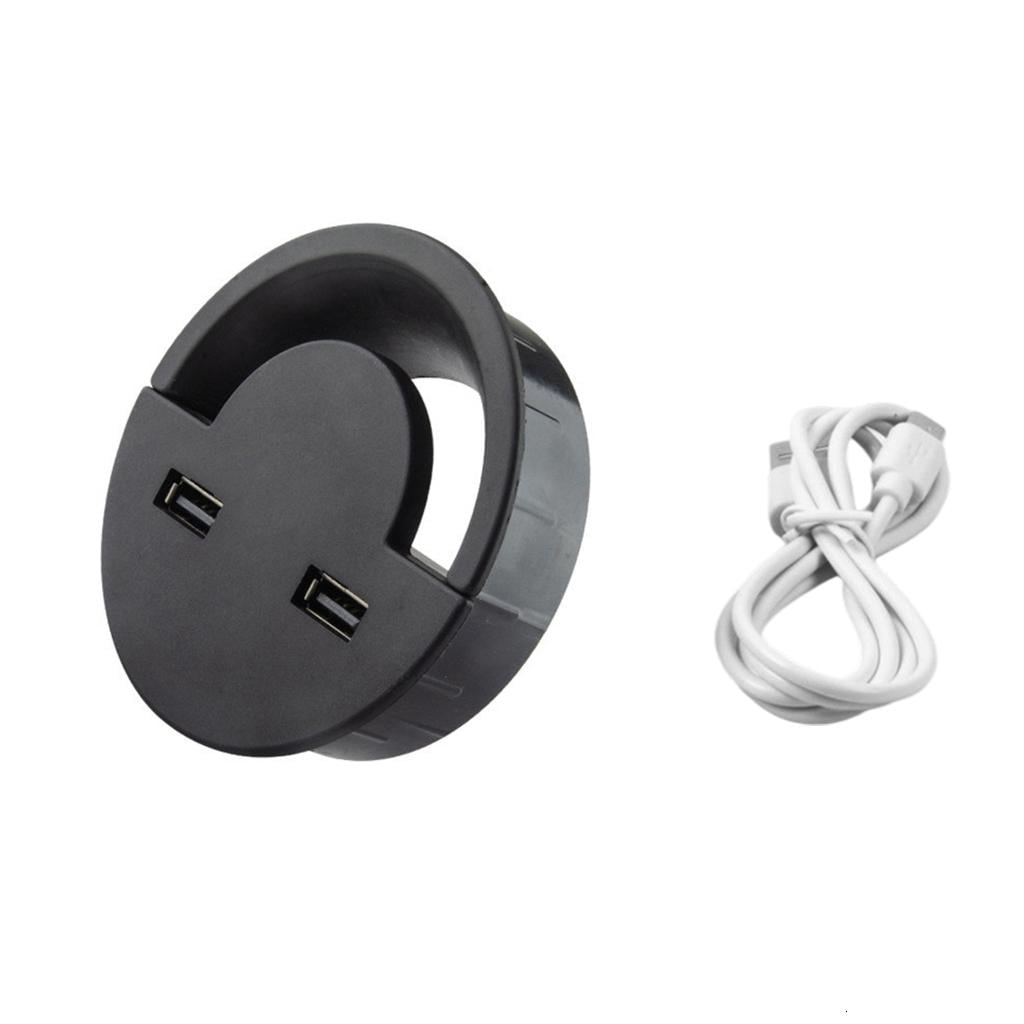 WE-POLUJ Round Wire Hole Cover Home Office Table Outlet Box Computer ...
