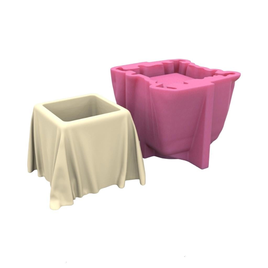 WE-POLUJ Silicone Mold Flower Pots Mold Succulent Planter Mold Table ...