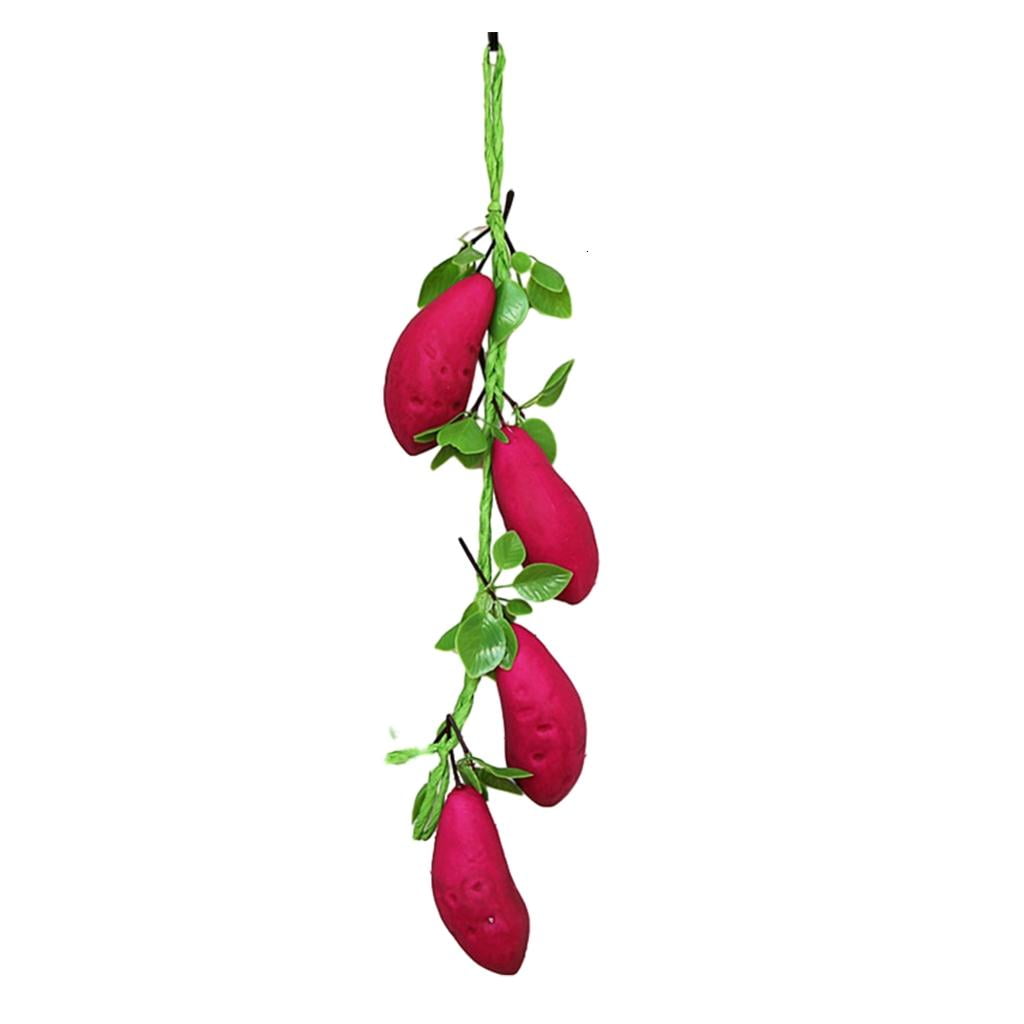 WE-POLUJ Simulation String Artificial Hanging Rope Desktop Vegetable ...