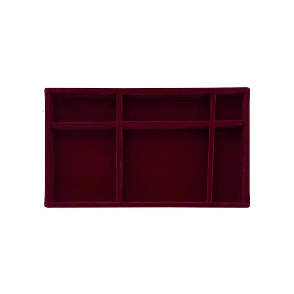 WE-POLUJ Soft Lint Jewelry Storage Tray for Rings and Earrings Display ...
