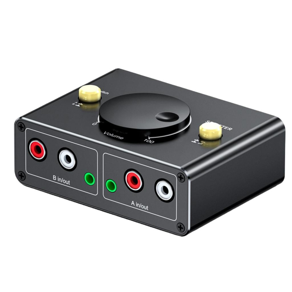 WE-POLUJ Sound Switcher with 3.5mm and 2RCA Port, User Friendly ...